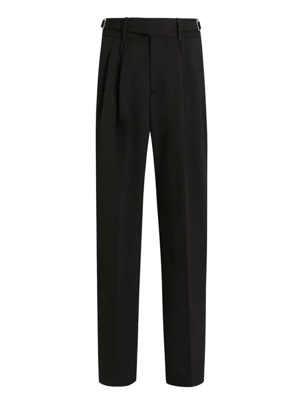 Dolce & Gabbana Wool Gabardine Trousers - Black
