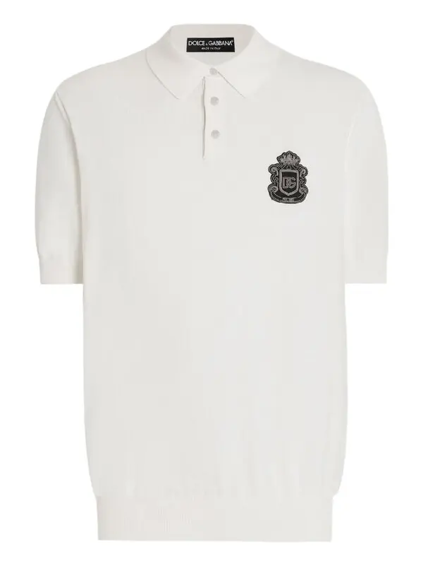 Dolce & Gabbana Cotton Polo Shirt - White