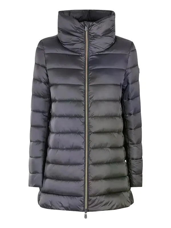 SAVE THE DUCK Lydia Funnel-neck Padded Jacket - Grey
