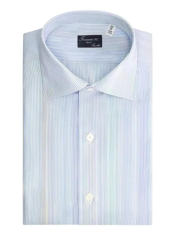 FINAMORE 1925 Button-down Shirt - Blue