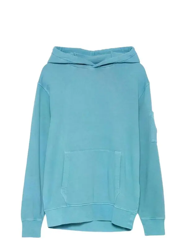 C.P. COMPANY Lens-detail Hoodie - Blue