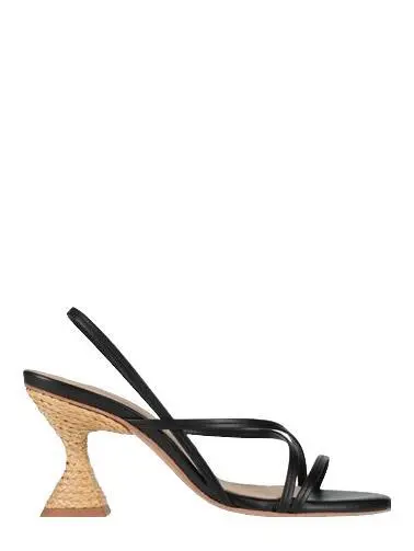PALOMA BARCELO Leather Sandals - Black