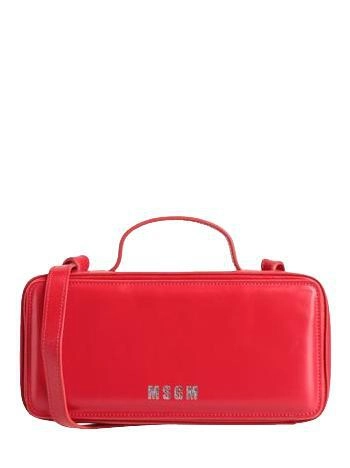 MSGM Calfskin Camera Bag - Red