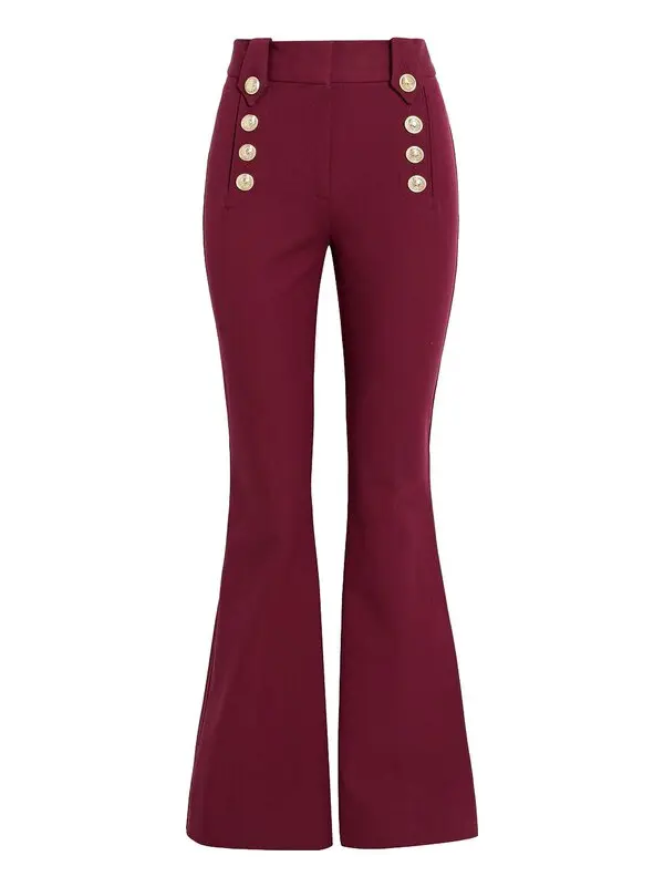 Derek Lam 10 Crosby Robertson Flared Pants - Claret
