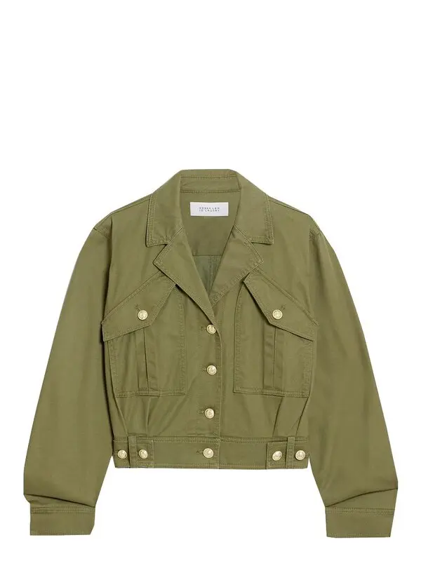 Derek Lam 10 Crosby Cotton-blend Twill Jacket - Leaf Green