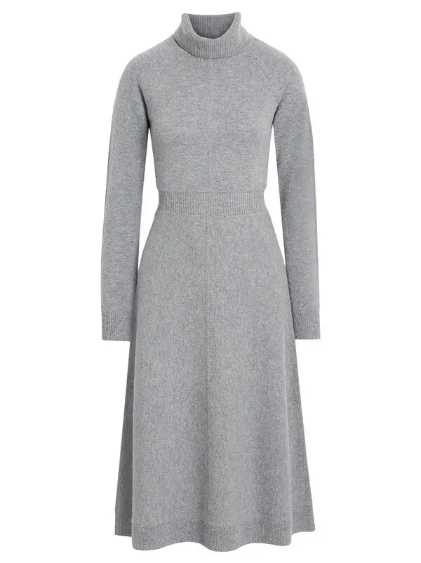 Derek Lam 10 Crosby Diana Wool Turtleneck Midi Dress - Gray