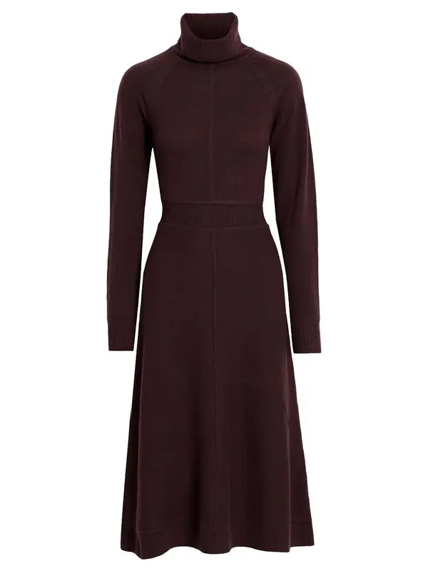 Derek Lam 10 Crosby Diana Wool Turtleneck Midi Dress - Merlot
