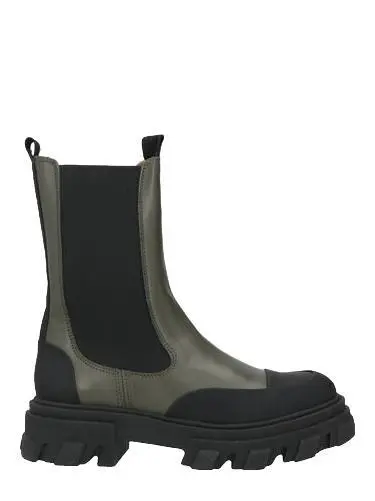 GANNI Ankle Chelsea Boots - Green