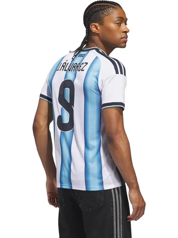 Adidas Argentina 26 Home Alvarez Jersey - White / Icey Blue / Soccr-arq-sax