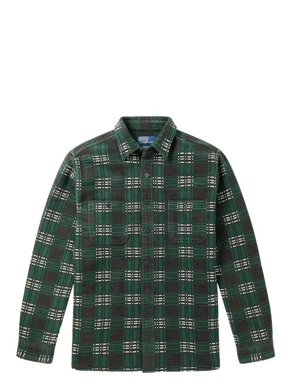 Polo Ralph Lauren Checked Cotton-twill Shirt - Green