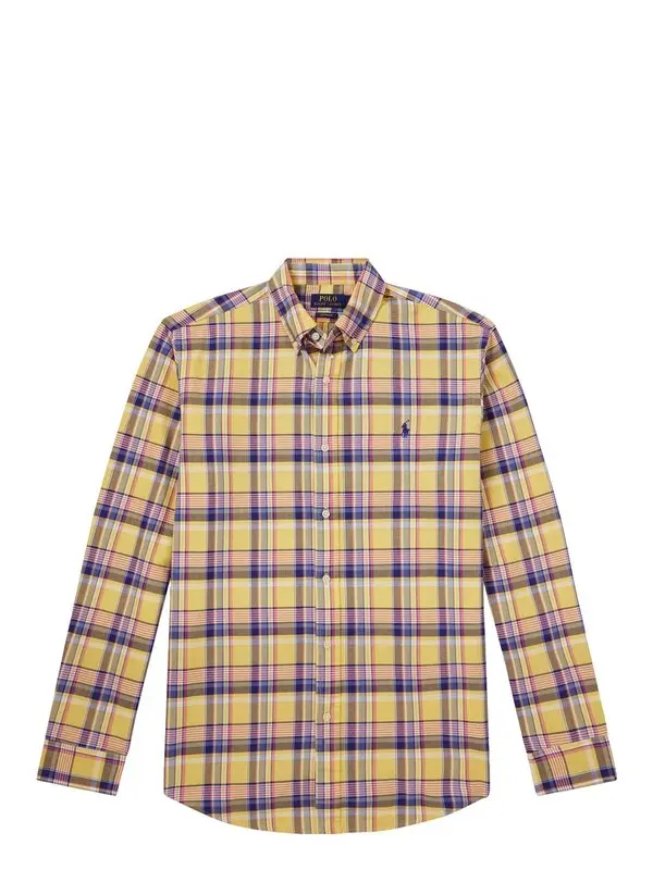 Polo Ralph Lauren Checked Cotton Shirt - Yellow