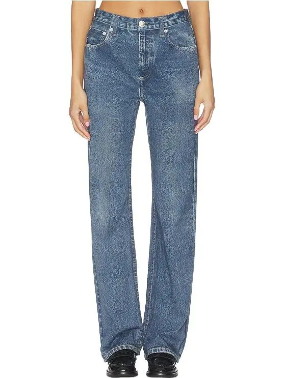 Rag & Bone Miramar Fleece Shea Full Length Jeans - Alemeda