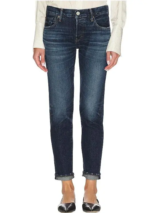 Moussy Vintage Camden Tapered Jeans - Dark Blue