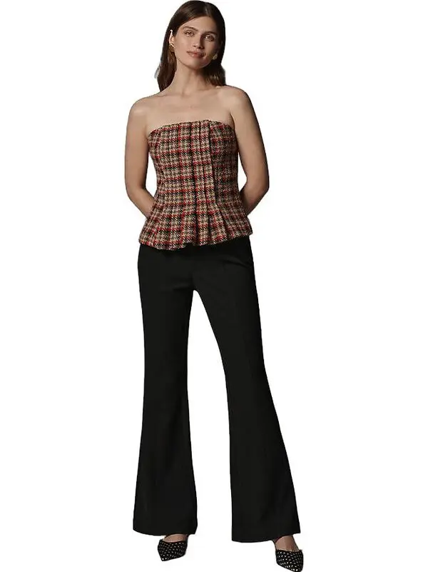 Maeve Mid-rise Flare Pants - Black