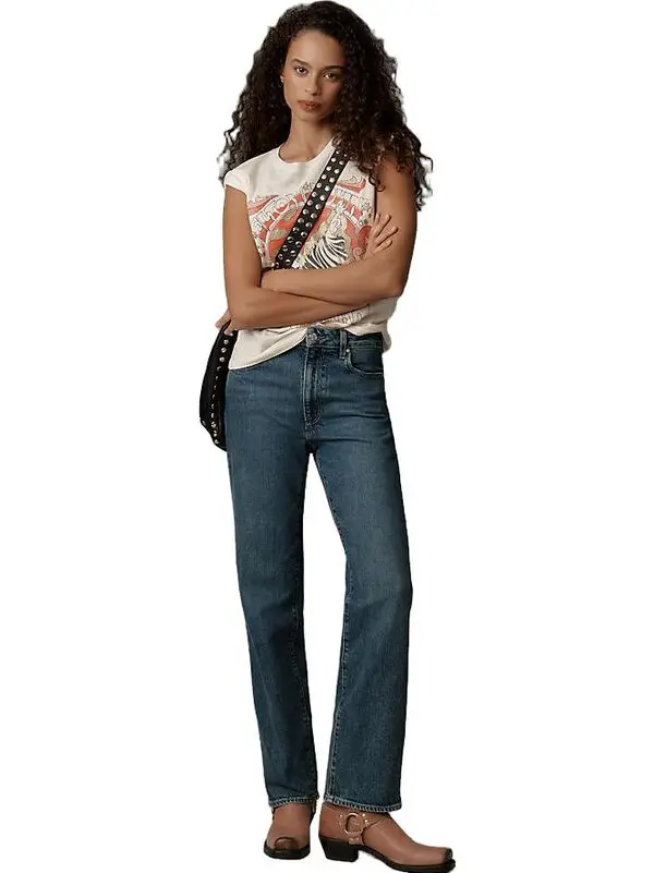 Paige Stevie High-rise Straight-leg Jeans - Traverse