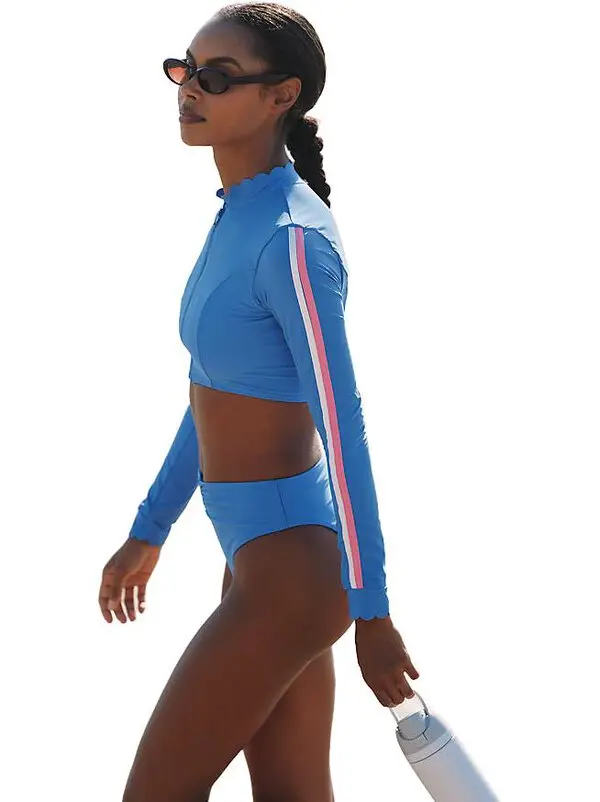 PQ Quinn Long-sleeve Swim Top - Blue