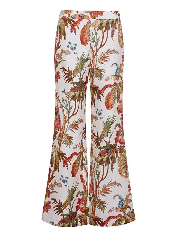 Cara Cara Mayflower Printed Pants - Fauna Floral Ivory