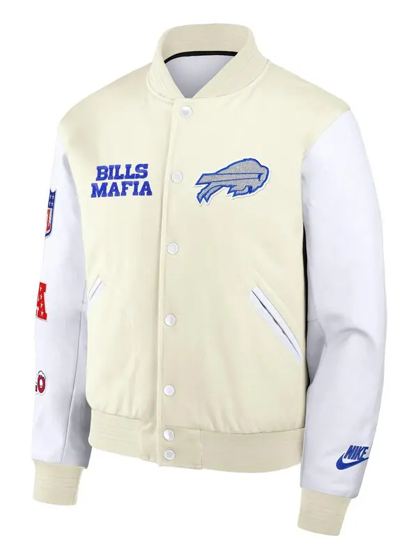 Nike Buffalo Bills Rivalries Collection Nfl Varsity Jacket - Brown