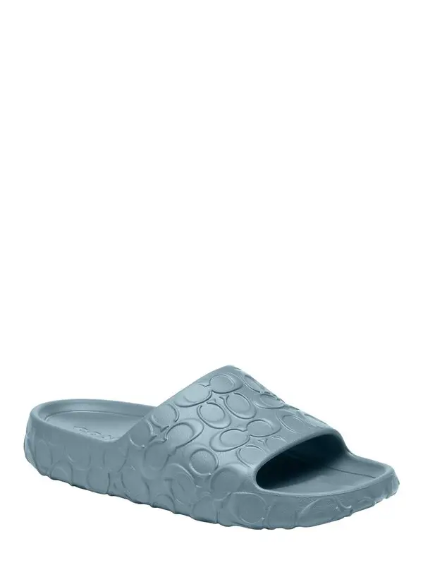 COACH Bay Signature Slides - Sea Mist
