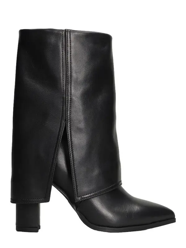 GISEL MOIRE Ducie High-heel Ankle Boots - Black