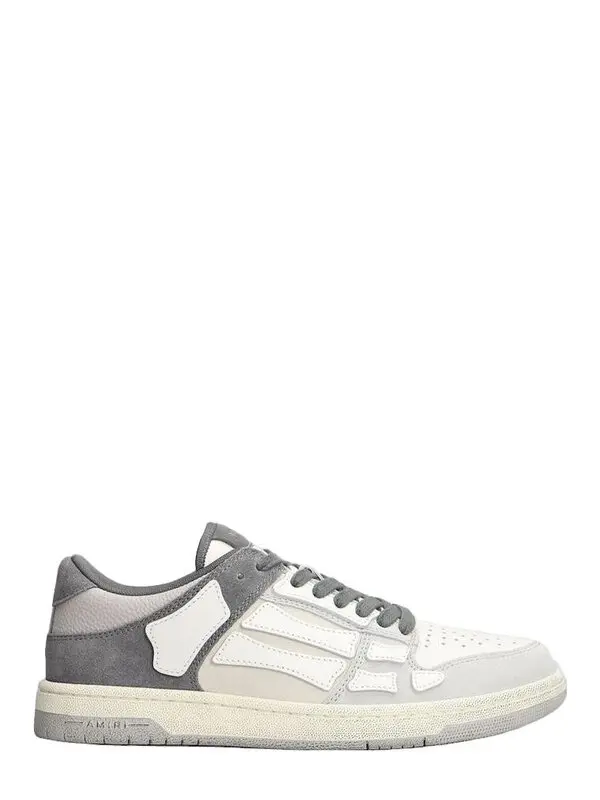 Amiri Distressed Skel Top Sneakers - Grey