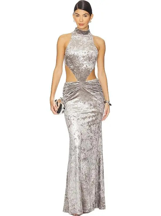 Delfi Zarina Dress - Grey