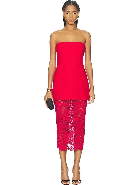 Amanda Uprichard Jada Dress - Red