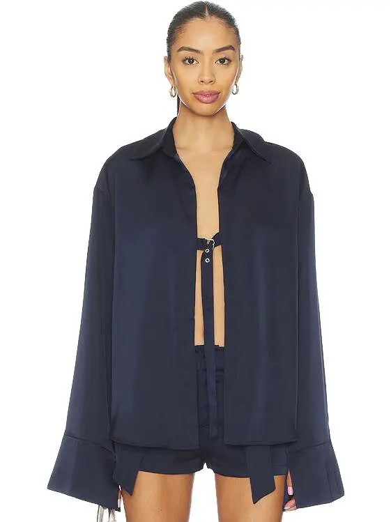 BY.DYLN X Revolve Andi Shirt - Navy