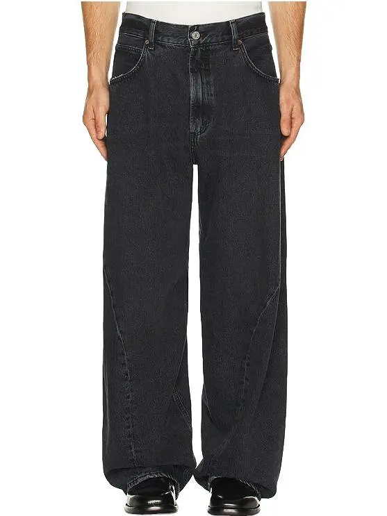 AGOLDE Twist Front Curve Jean - Black
