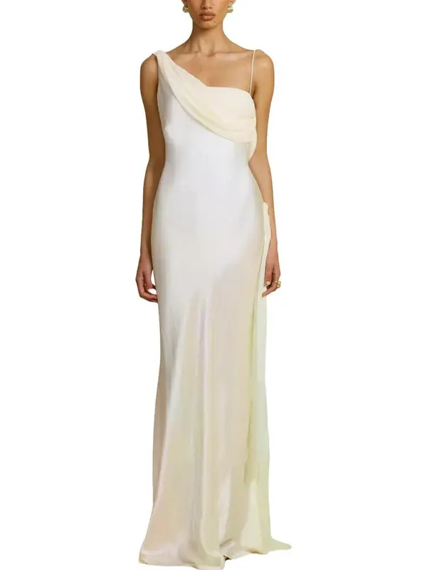 Arcina Ori Helena Asymmetric Gown - White