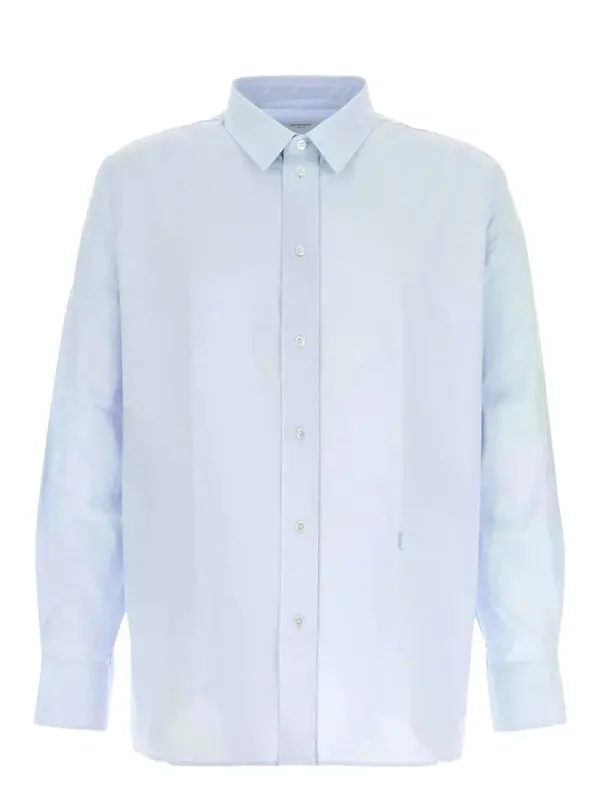 Saint Laurent Cassandre-detail Oxford Shirt - Blue