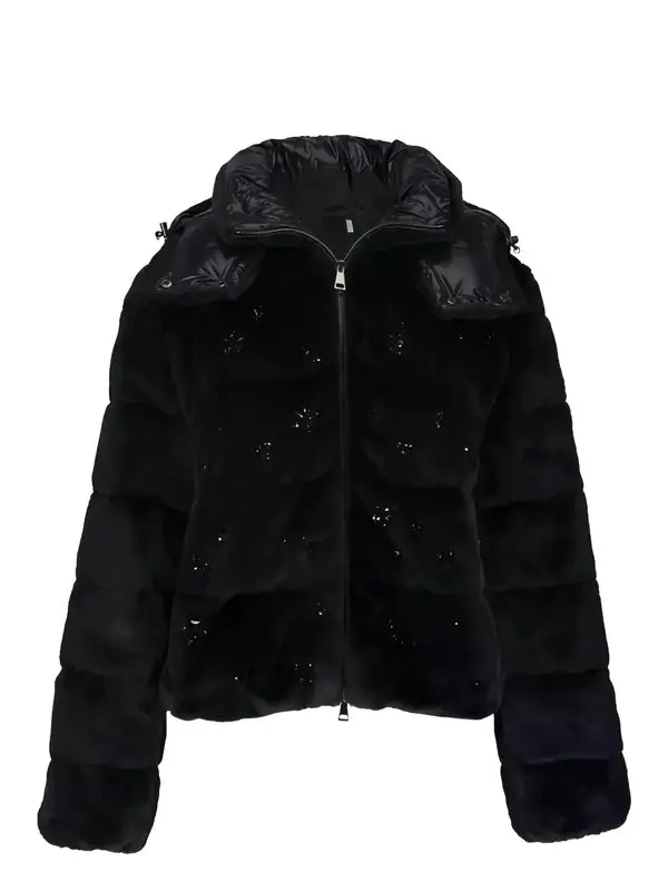Moncler Andronne Embellished Hooded Jacket - Black