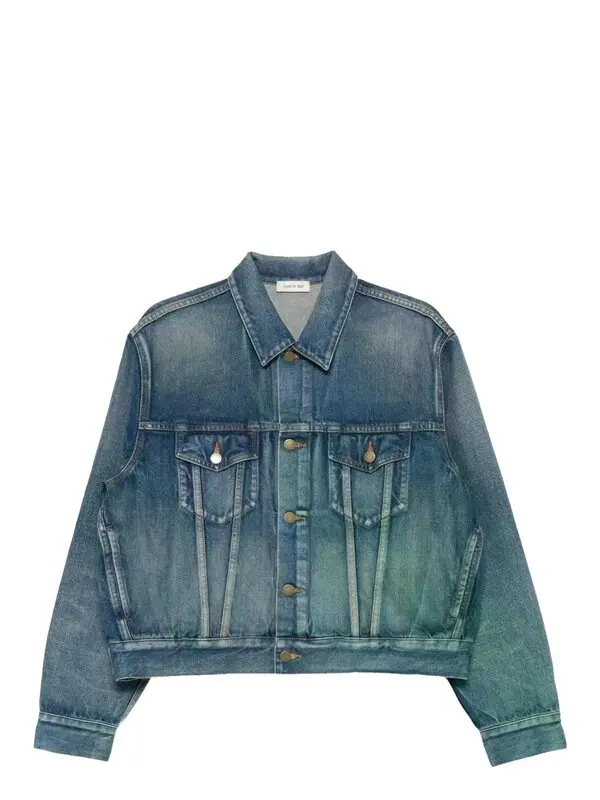 Fear Of God Trucker Denim Jacket - Blue