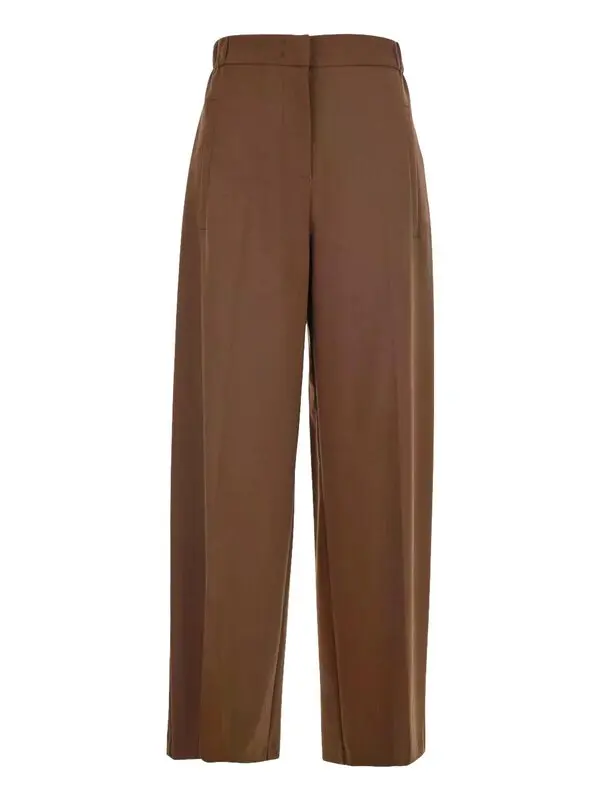 MERCI Patch Pocket Cotton Trousers - Brown