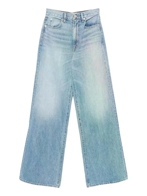 SLVRLAKE Eva Wide Leg Jeans - Blue