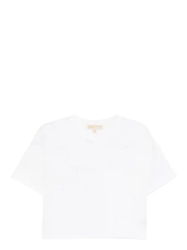Michael Kors Logo Studded T-shirt - White