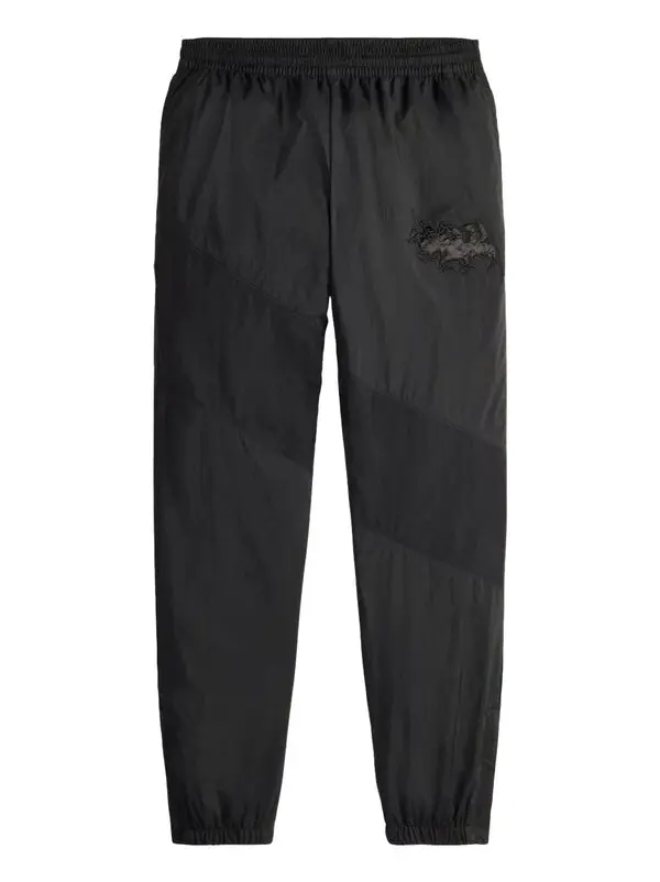 Polo Ralph Lauren Paneled Embroidered Trousers - Black