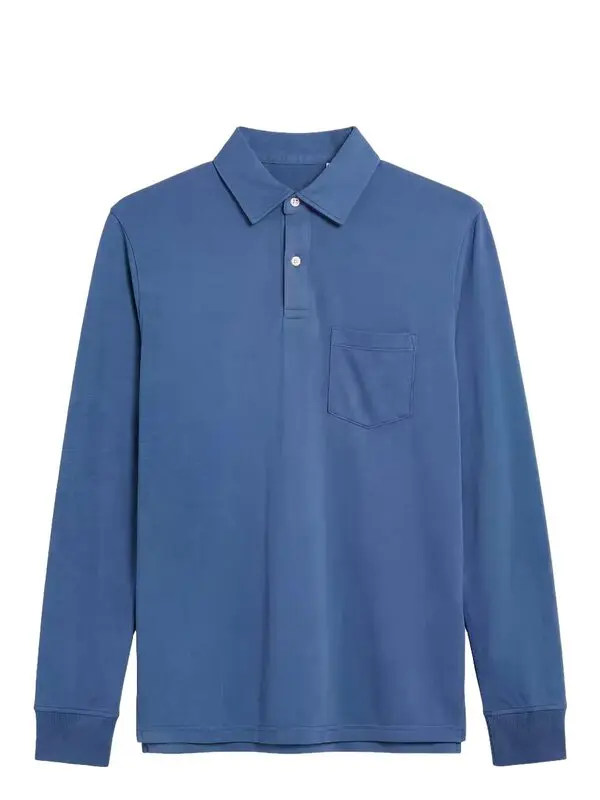 Hartford Chest-pocket Polo Shirt - Blue