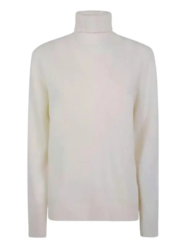 NUUR Wool Turtleneck Sweater - White
