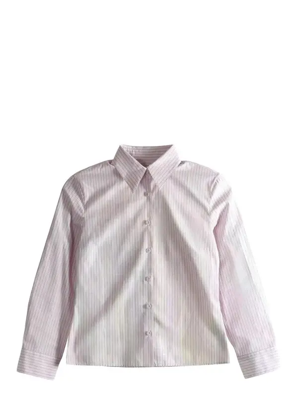Calvin Klein Striped Button-down Shirt - Pink