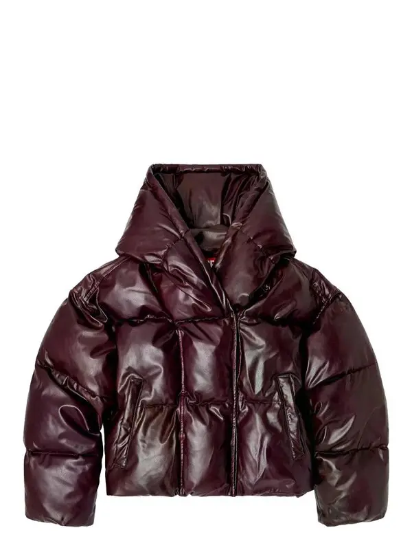 DIESEL® Hooded Padded Jacket - Purple