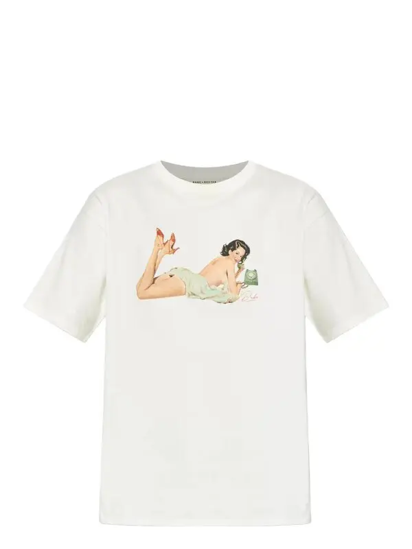 DUKE + DEXTER Graphic T-shirt - Neutrals