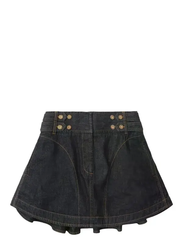 Zimmermann Denim A-line Mini Skirt - Blue