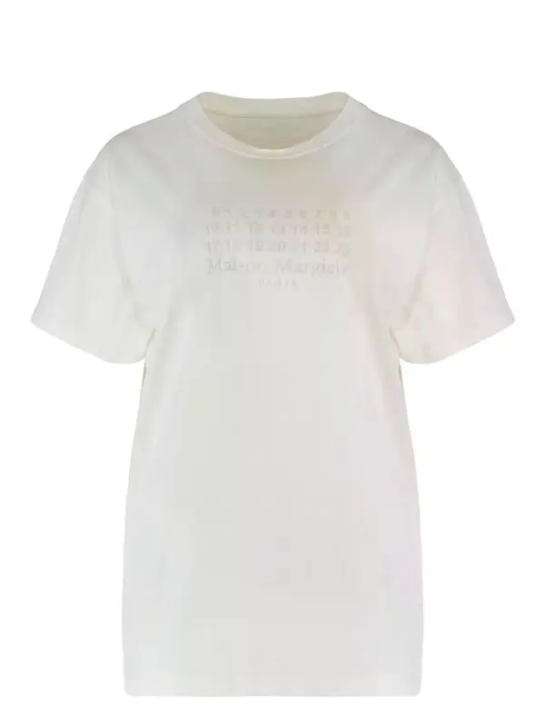 MAISON MARGIELA Numeric Cotton Jersey T-shirt - Neutrals