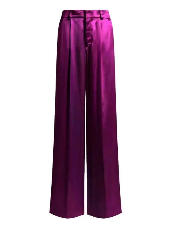 Alberta Ferretti Pleated Trousers - Purple