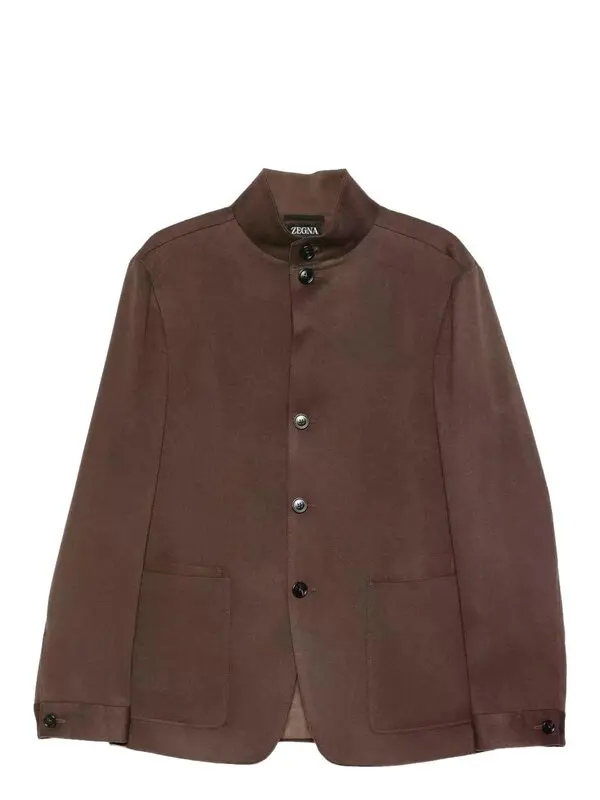 Zegna Patch-pocket Jacket - Brown