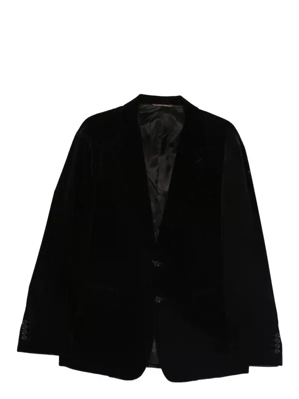 Canali Velvet Blazer - Black