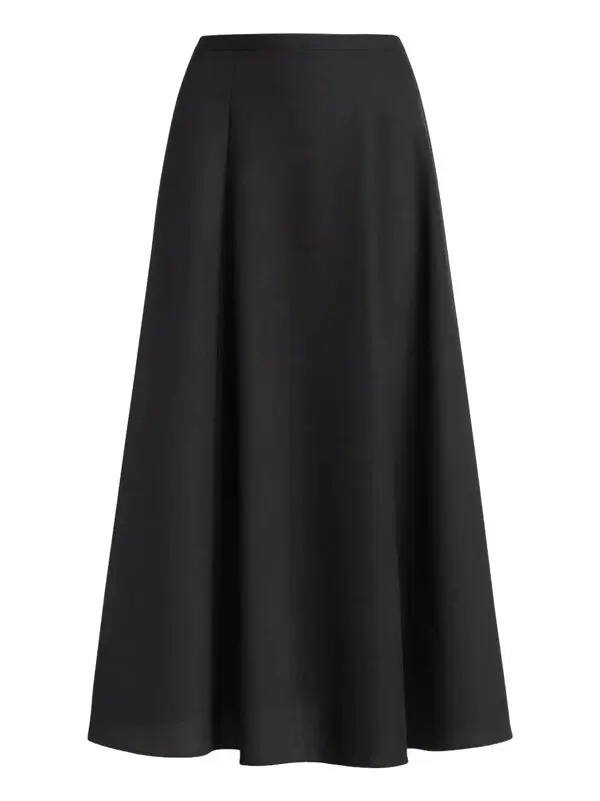 Alberta Ferretti Flared Midi Skirt - Black