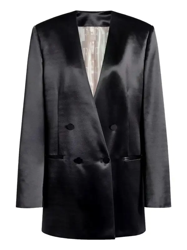 Alberta Ferretti Double-breasted Blazer - Black