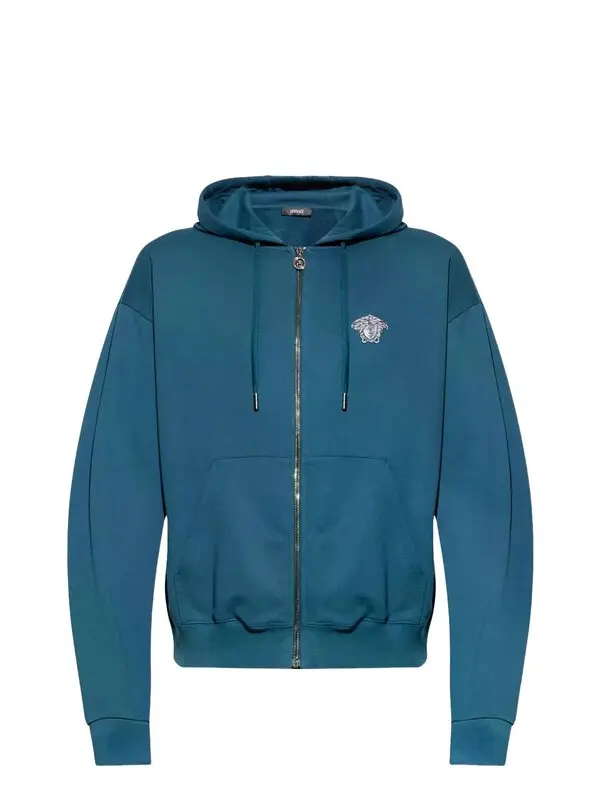 Versace Zip-up Hoodie - Blue